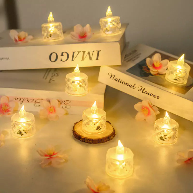 Velas de LED Decorativas - Kit com 12 Unidades | Luz Quente e Segura ...